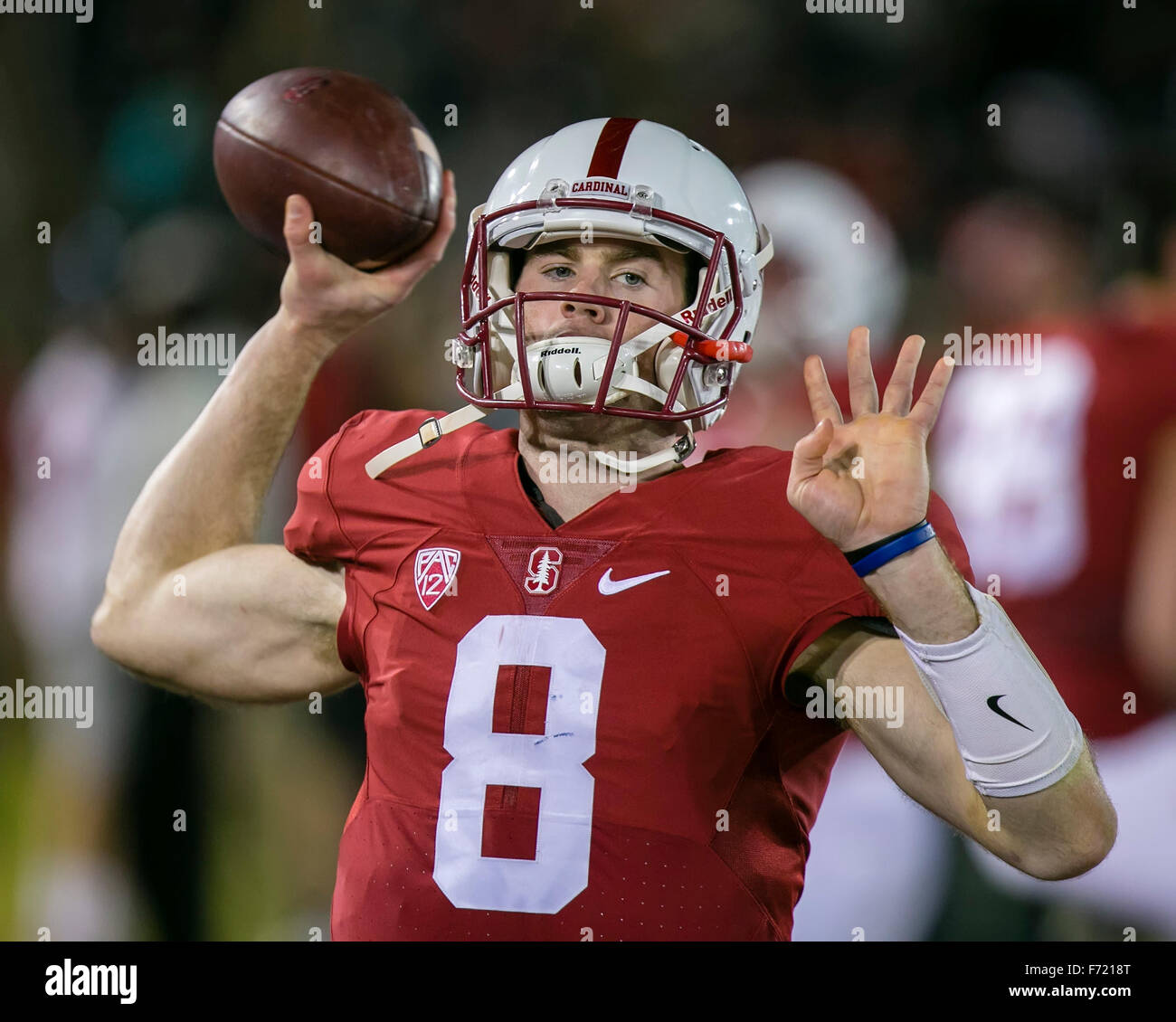 Palo Alto, CA. 21st Nov, 2015. Stanford Cardinal quarterback Kevin ...