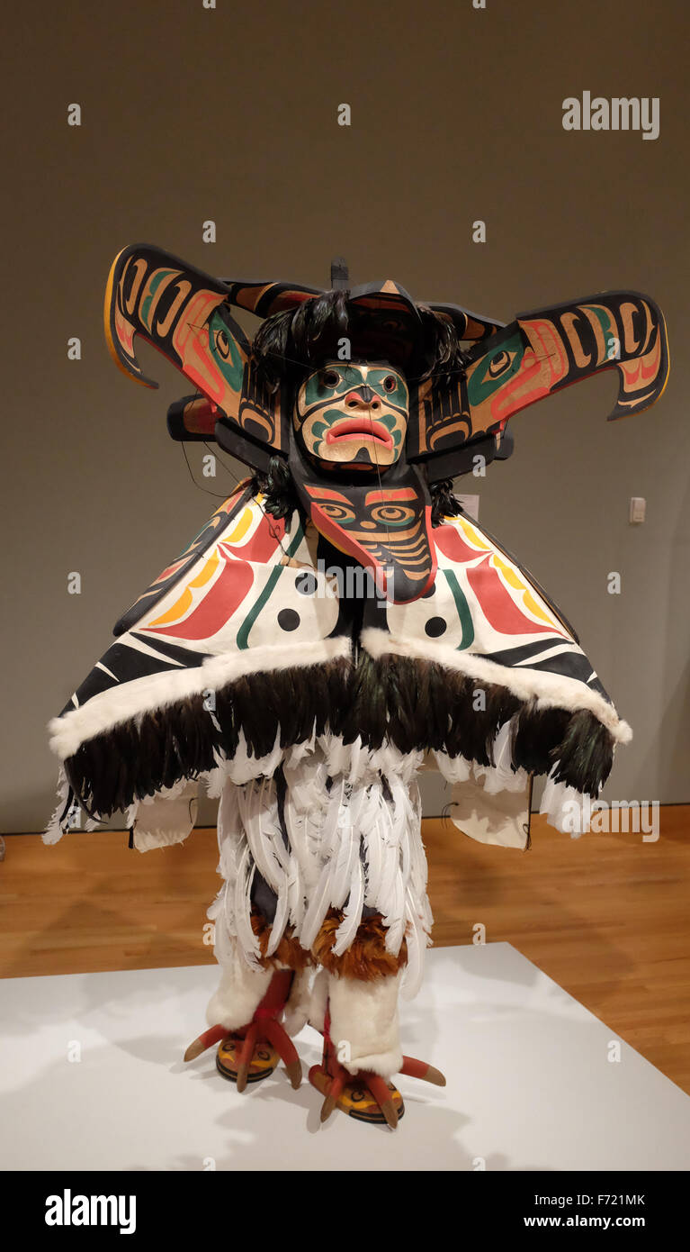 Thunderbird mask and regalia by Calvin Hunt Tlasutiwalis, The Seattle ...