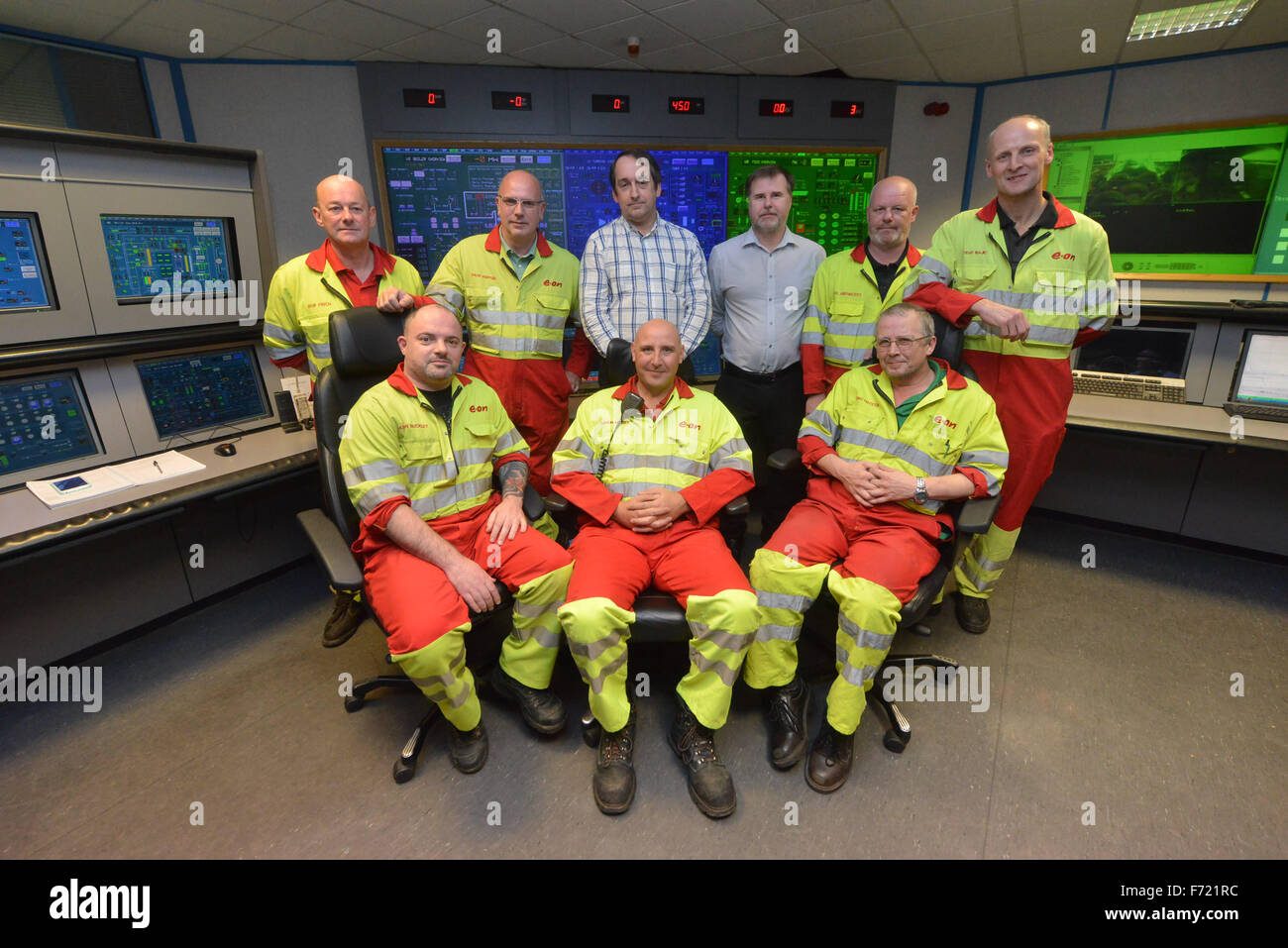 Ironbridge Power Station closing down. Control room staff Rob Finch ...
