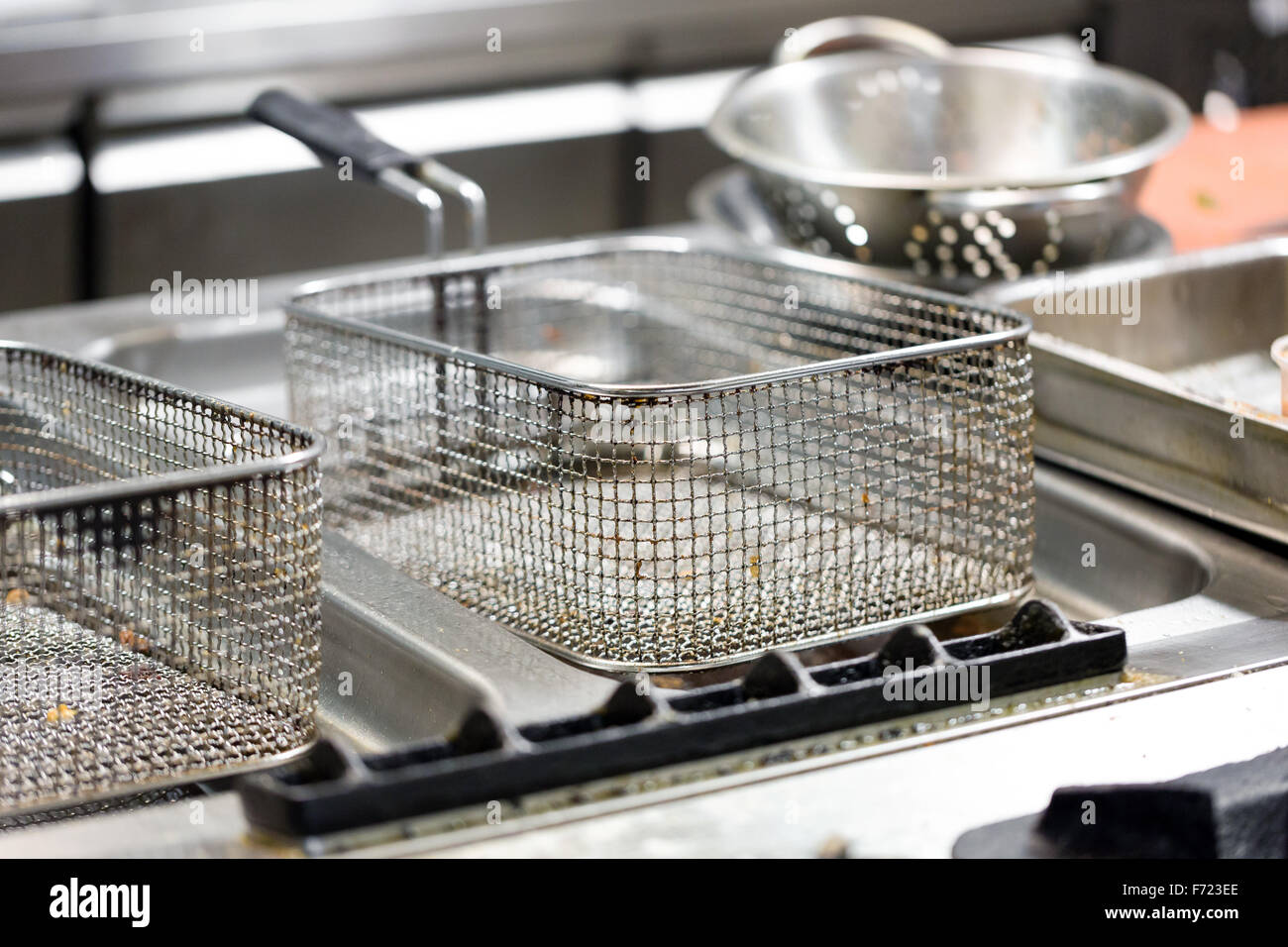 clean deep fryer close up Stock Photo - Alamy