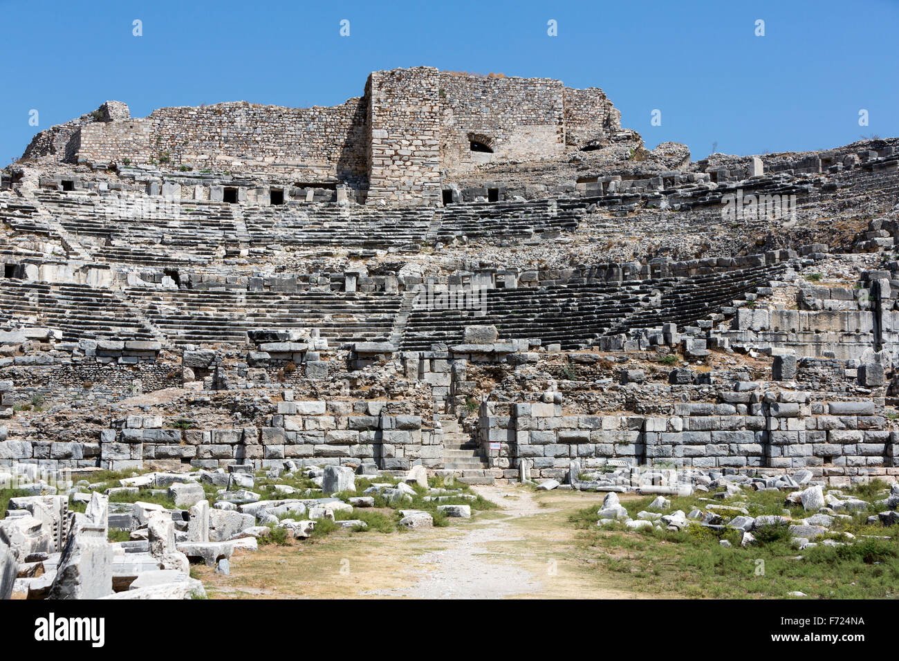 The theater of Miletus, Miletus an ancient Greek city on the western ...