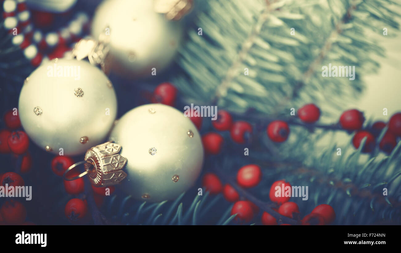 Abstract Christmas backgrounds with holiday decorations Stock Photo - Alamy