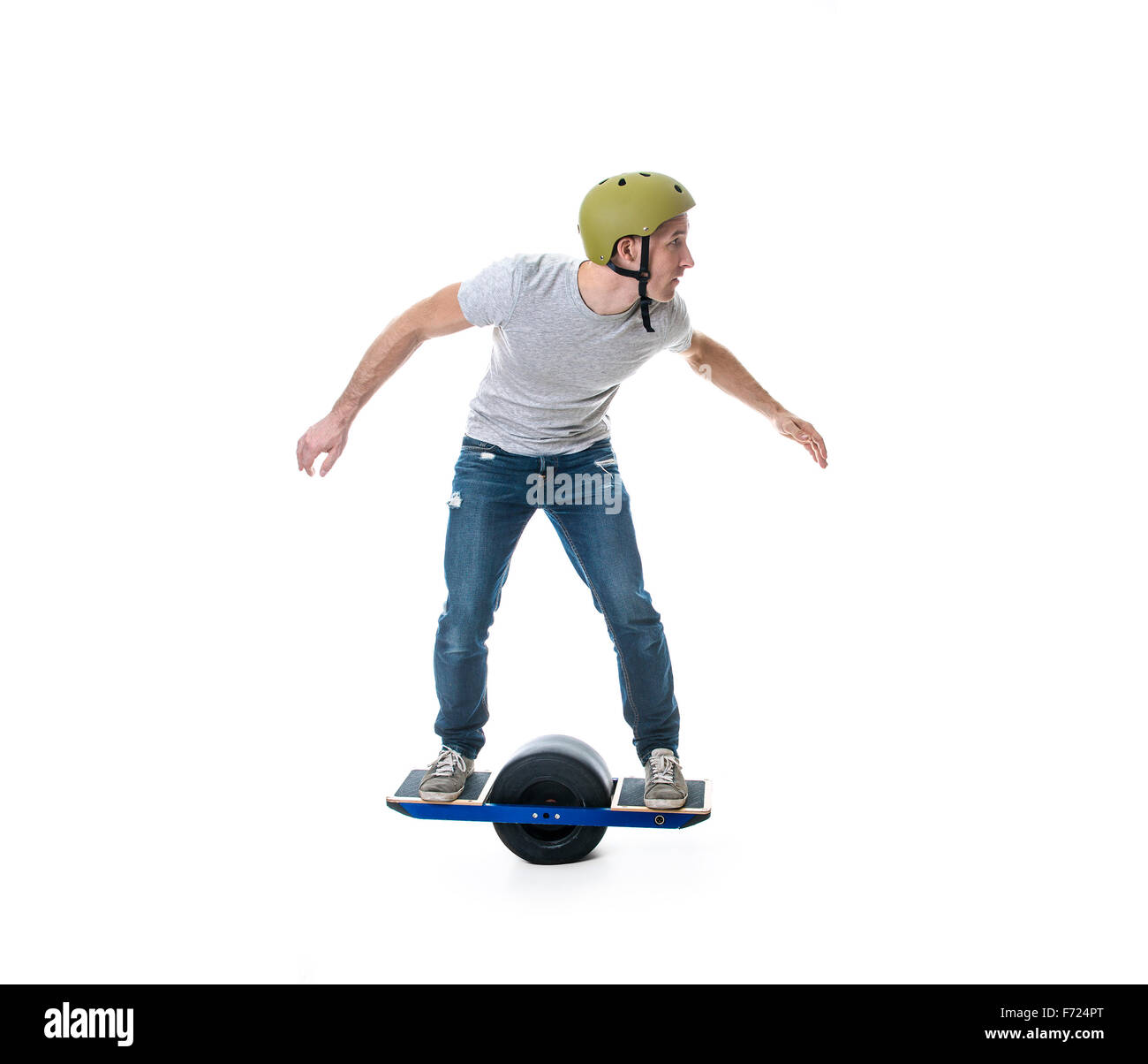 One wheel rider Cut Out Stock Images & Pictures - Alamy