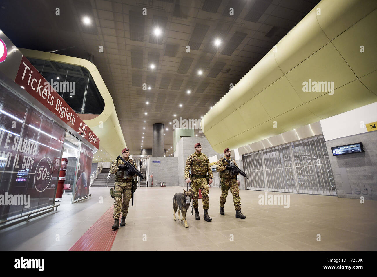 Rome, Italy. 23rd Nov, 2015. Security measures and safety check carried ...