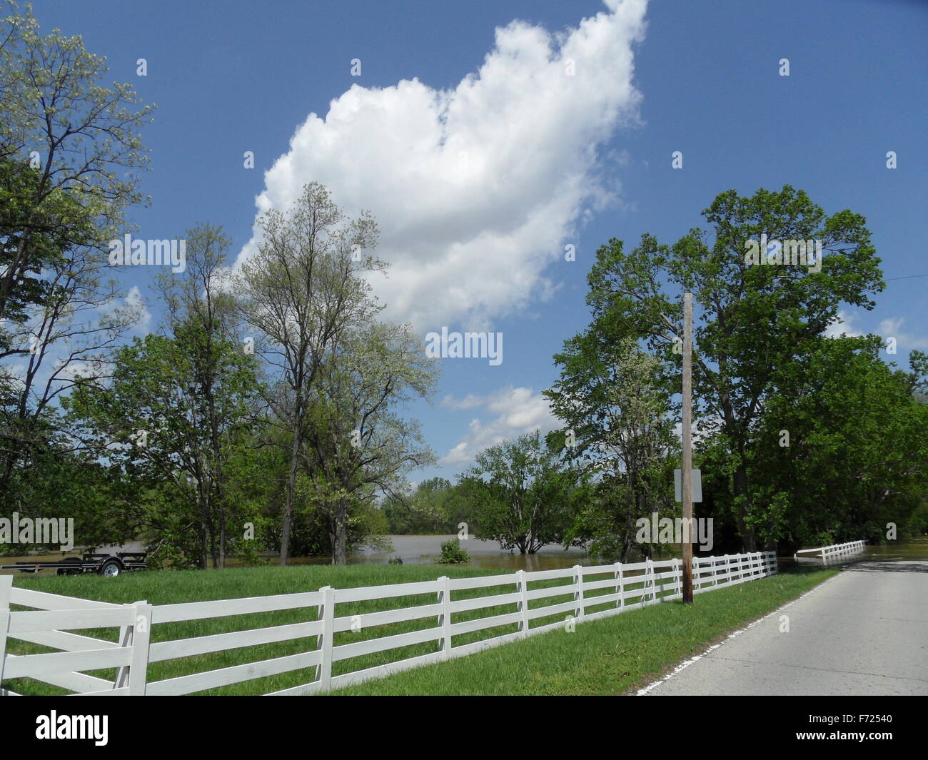 Spring landscape with clouds Stock Photo - Alamy