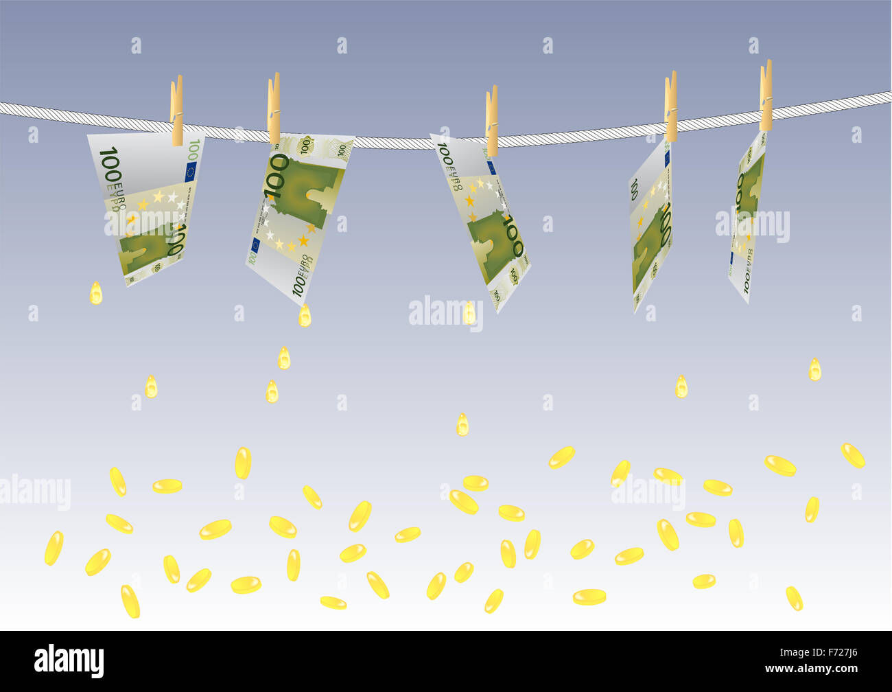 crisis background with melting money Stock Photo - Alamy
