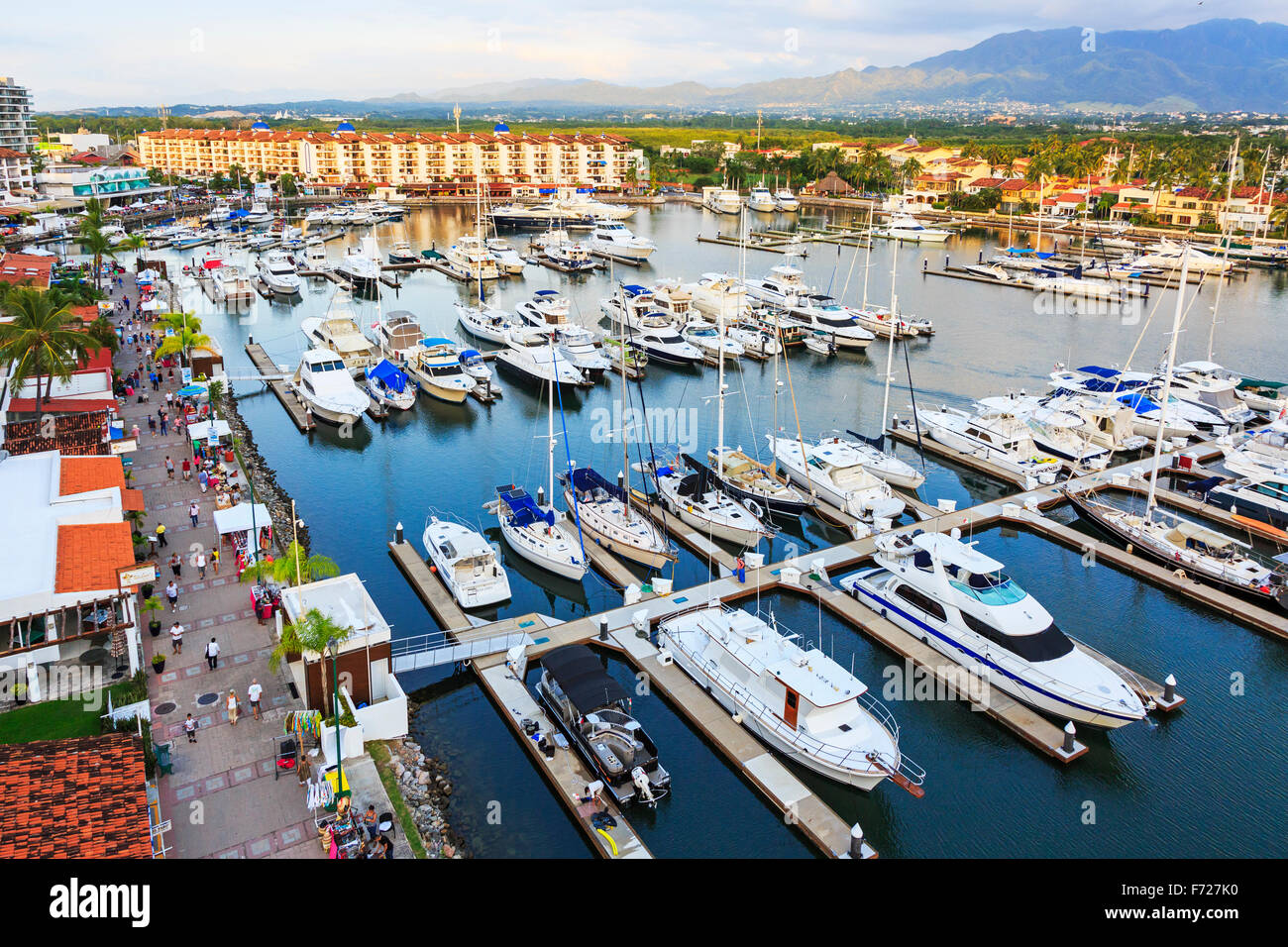 Sunset at the marina at Puerto Vallarta, Mexico Stock Photo - Alamy