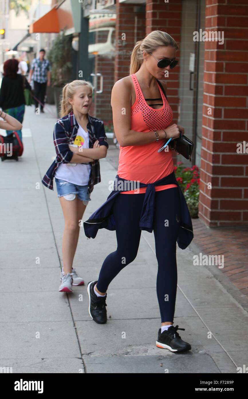 Alex Gerrard and her daughters Lexie and Lilly-Ella get their nails ...