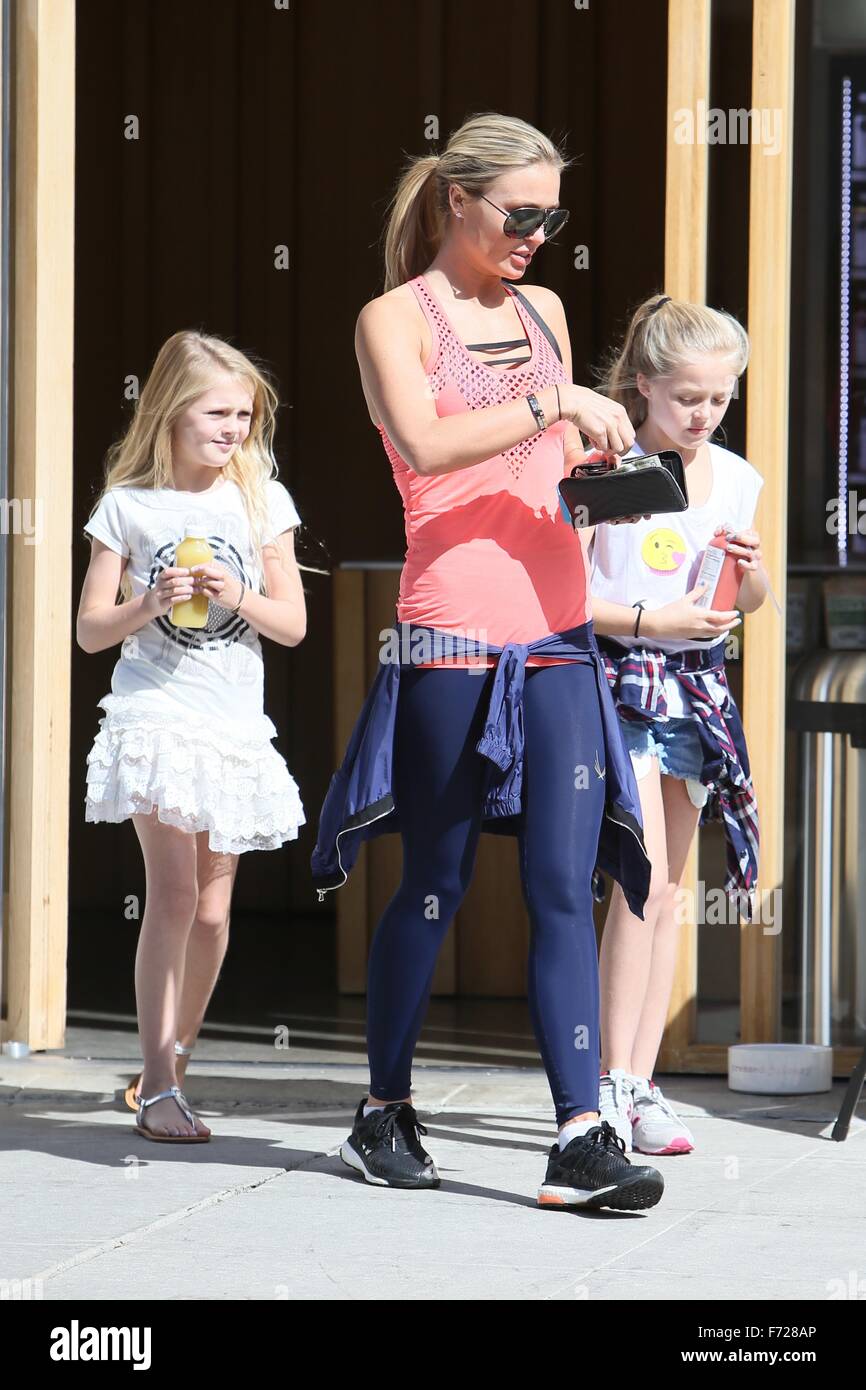Alex Gerrard and her daughters Lexie and Lilly-Ella get their nails ...