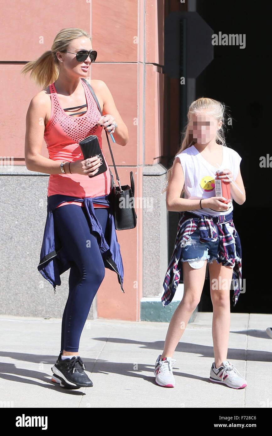 Alex Gerrard and her daughters Lexie and Lilly-Ella get their nails ...