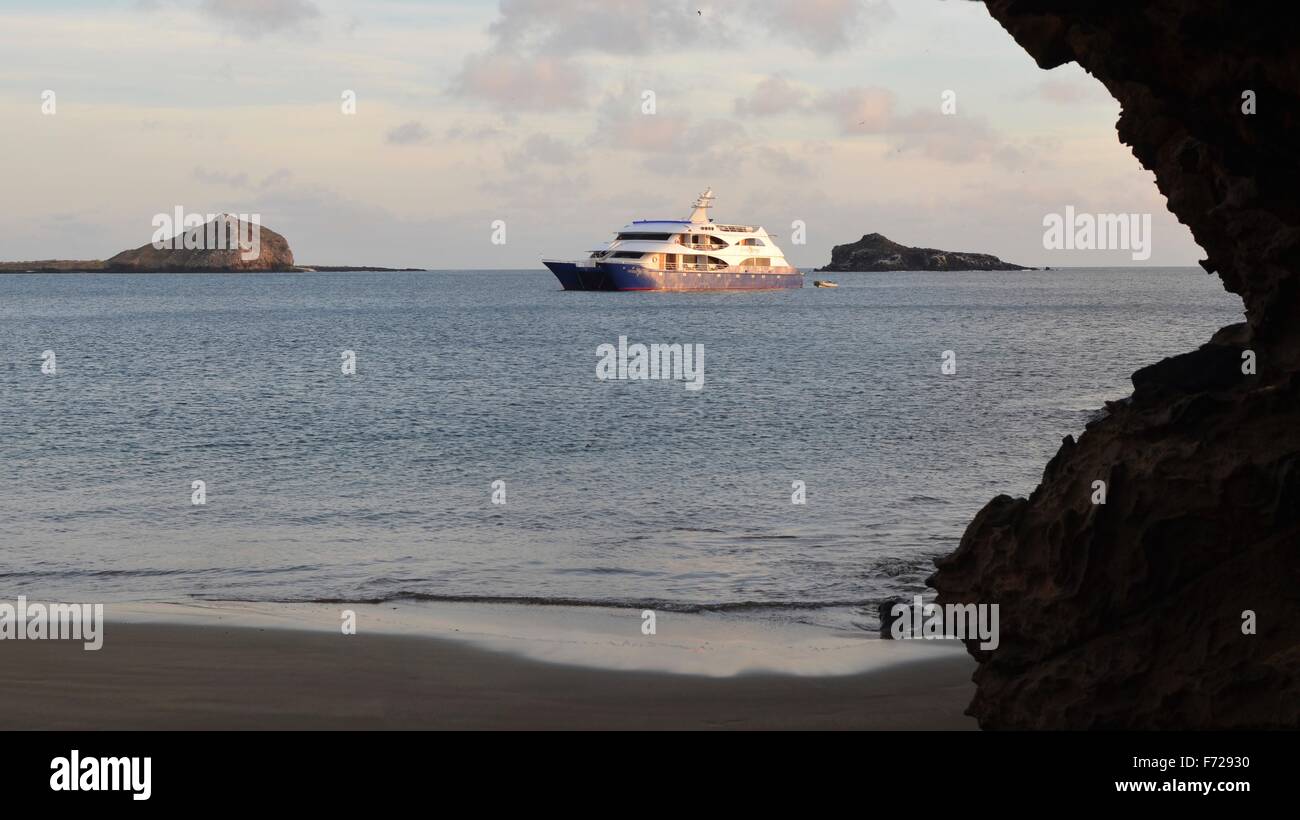 Cliffs and Beaches at Pitt Point, San Cristobal, Galapagos Islands ...