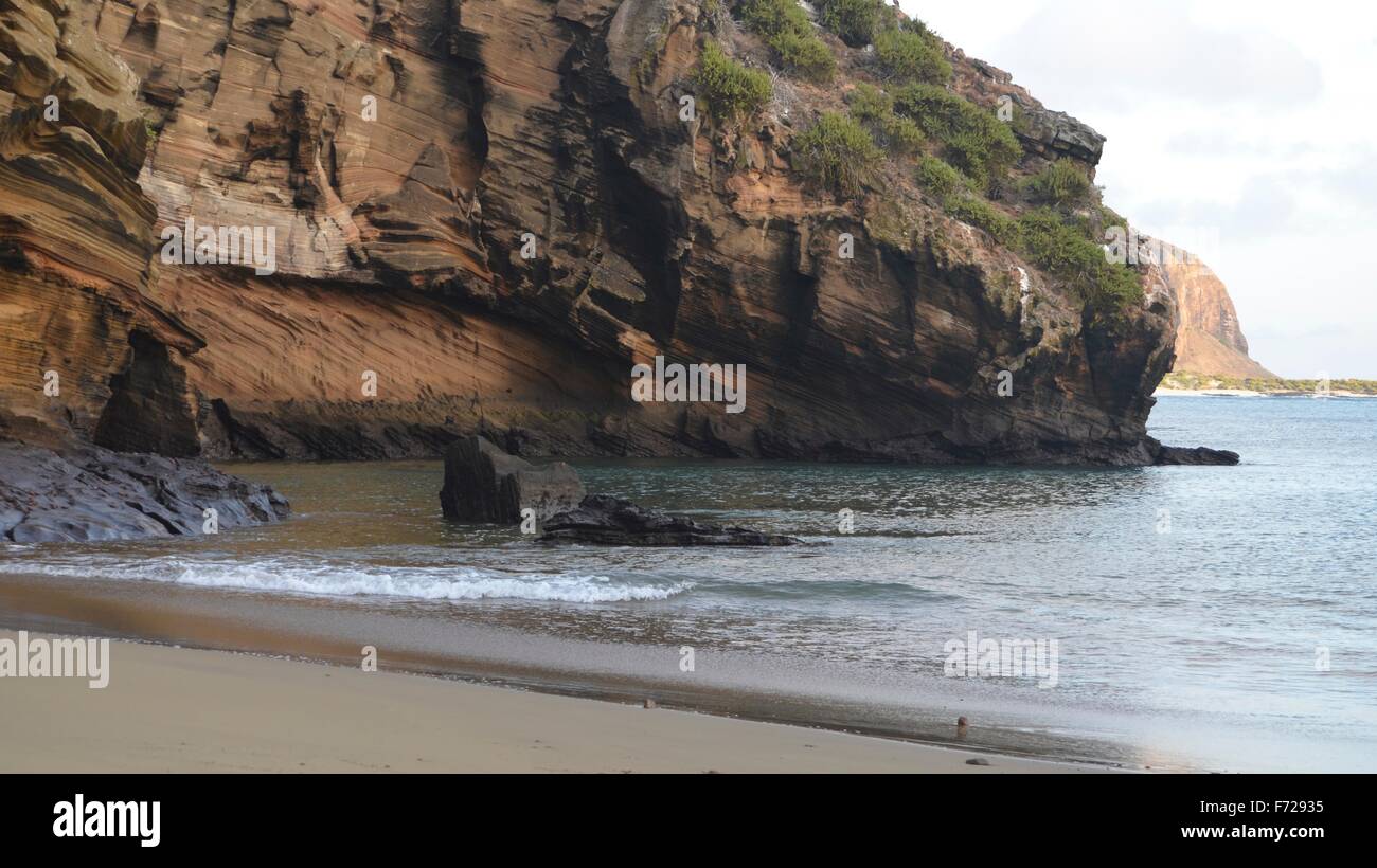 Cliffs and Beaches at Pitt Point, San Cristobal, Galapagos Islands ...