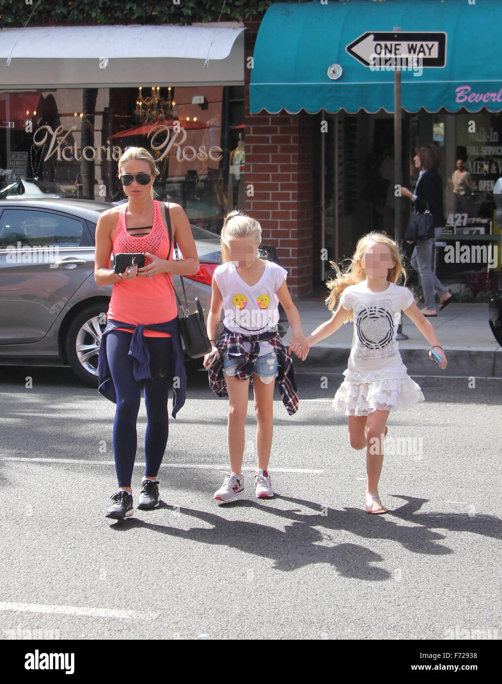 Alex Gerrard and her daughters Lexie and Lilly-Ella get their nails ...