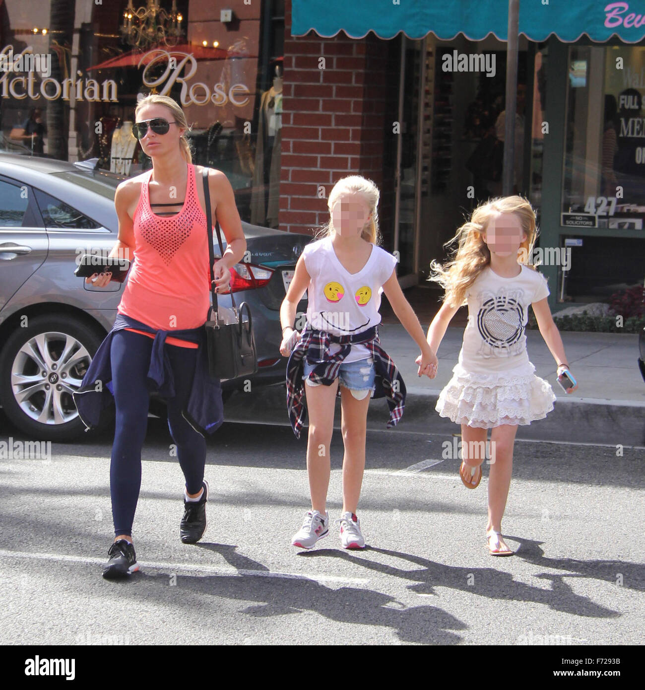 Alex Gerrard and her daughters Lexie and Lilly-Ella get their nails ...