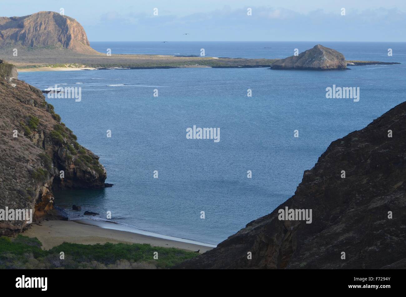Cliffs and Beaches at Pitt Point, San Cristobal, Galapagos Islands ...