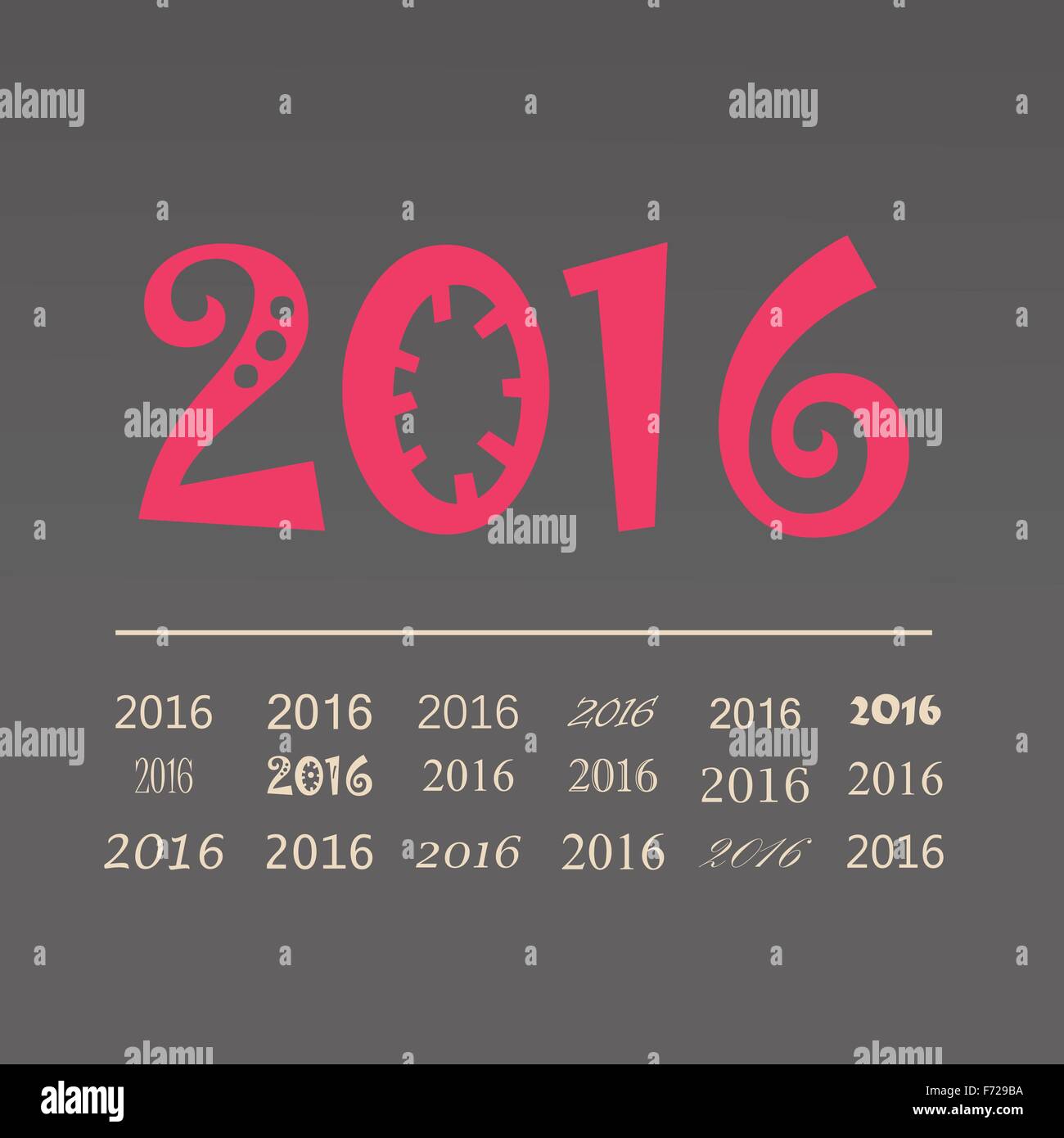 2016 Stock Vector Images - Alamy