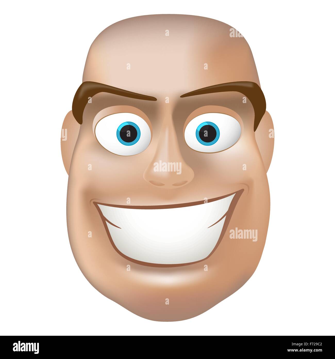 Happy man face Stock Vector Image & Art - Alamy