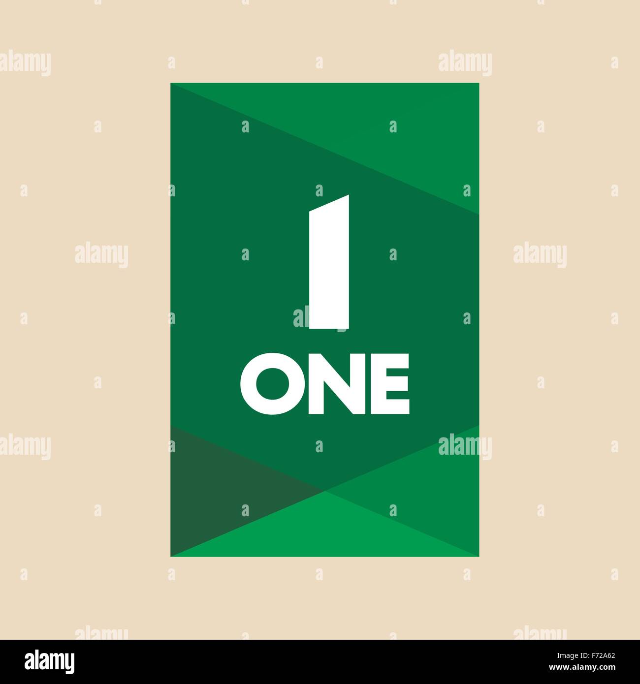 Word and number one vector. First template icon. One symbol silhouette ...