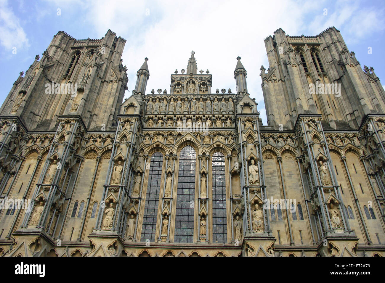 Towers at Wells Cathedral Stock Photo - Alamy