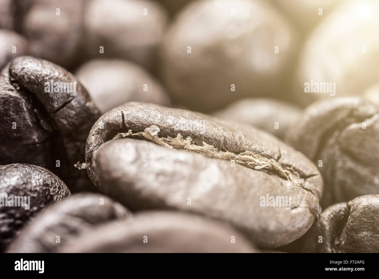 brown coffee closeup background. light effect in the corner Stock Photo ...