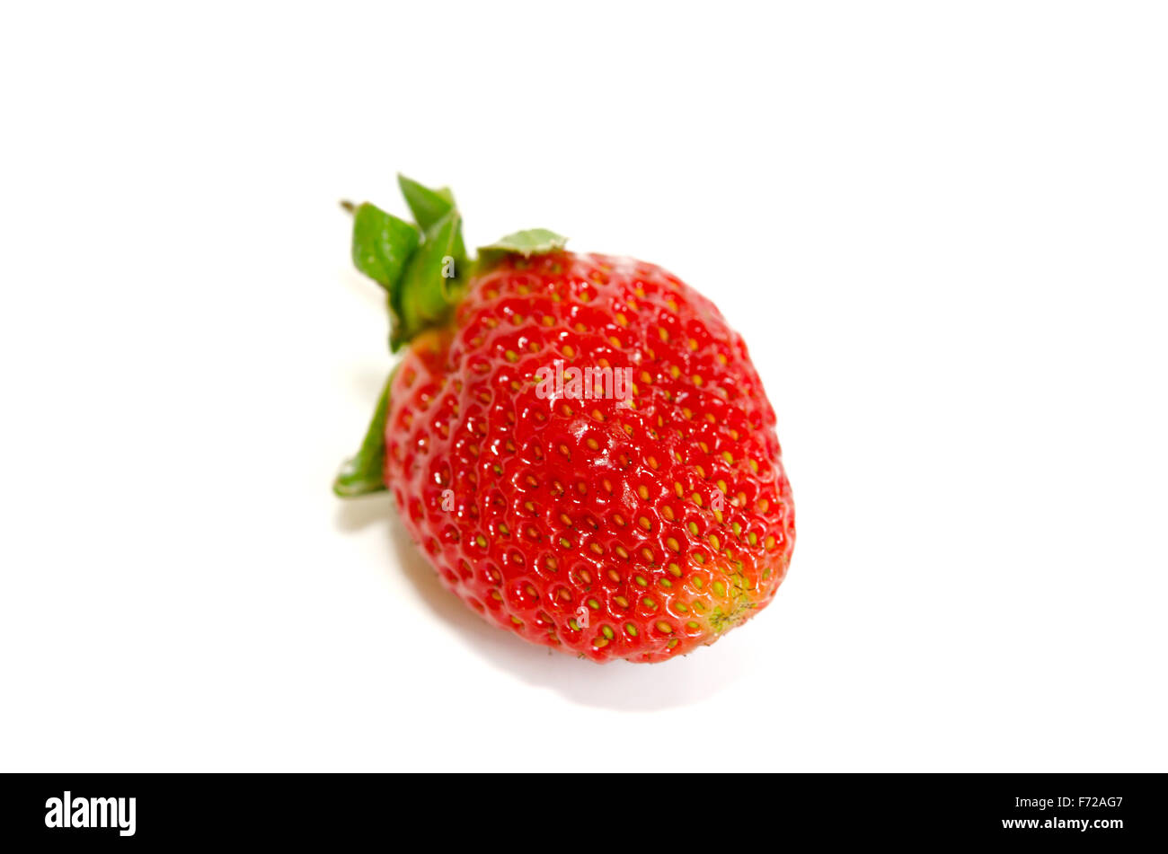 strawberry with on white background Stock Photo - Alamy