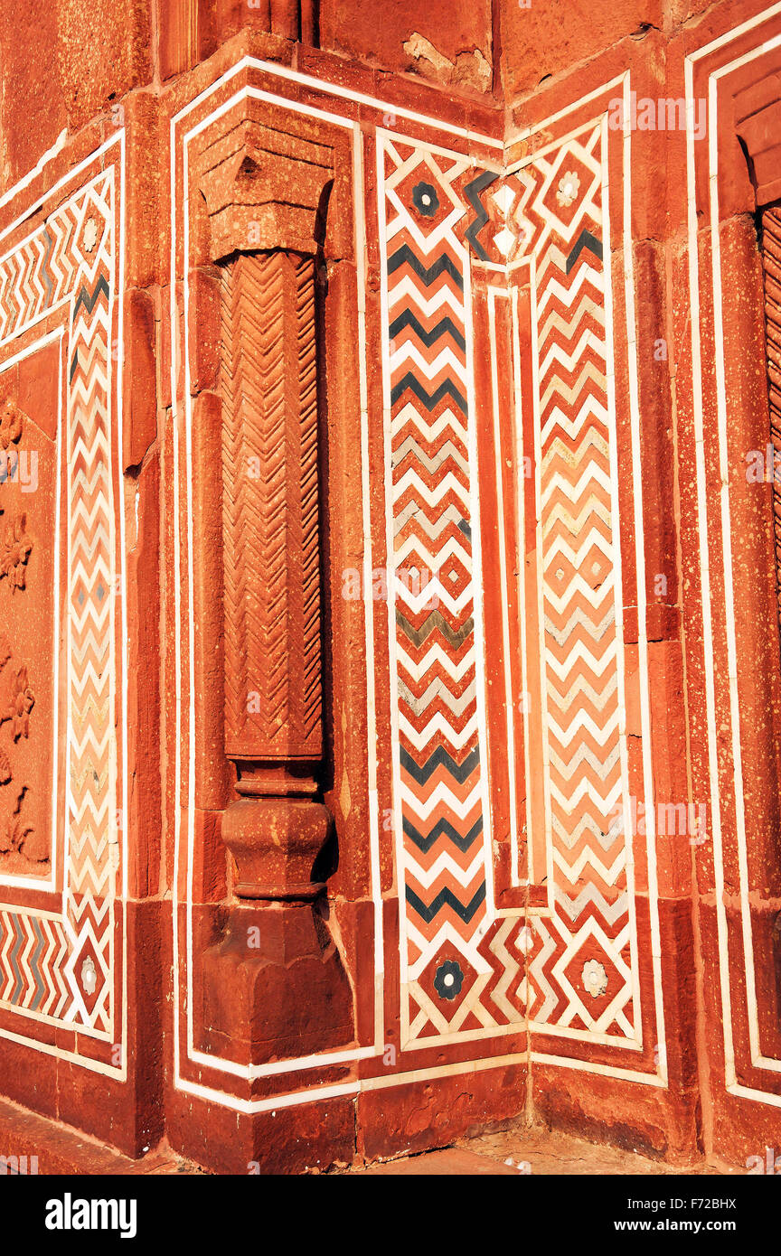 Stone carved, stone inlay work, Taj mahal, agra, uttar pradesh, india ...