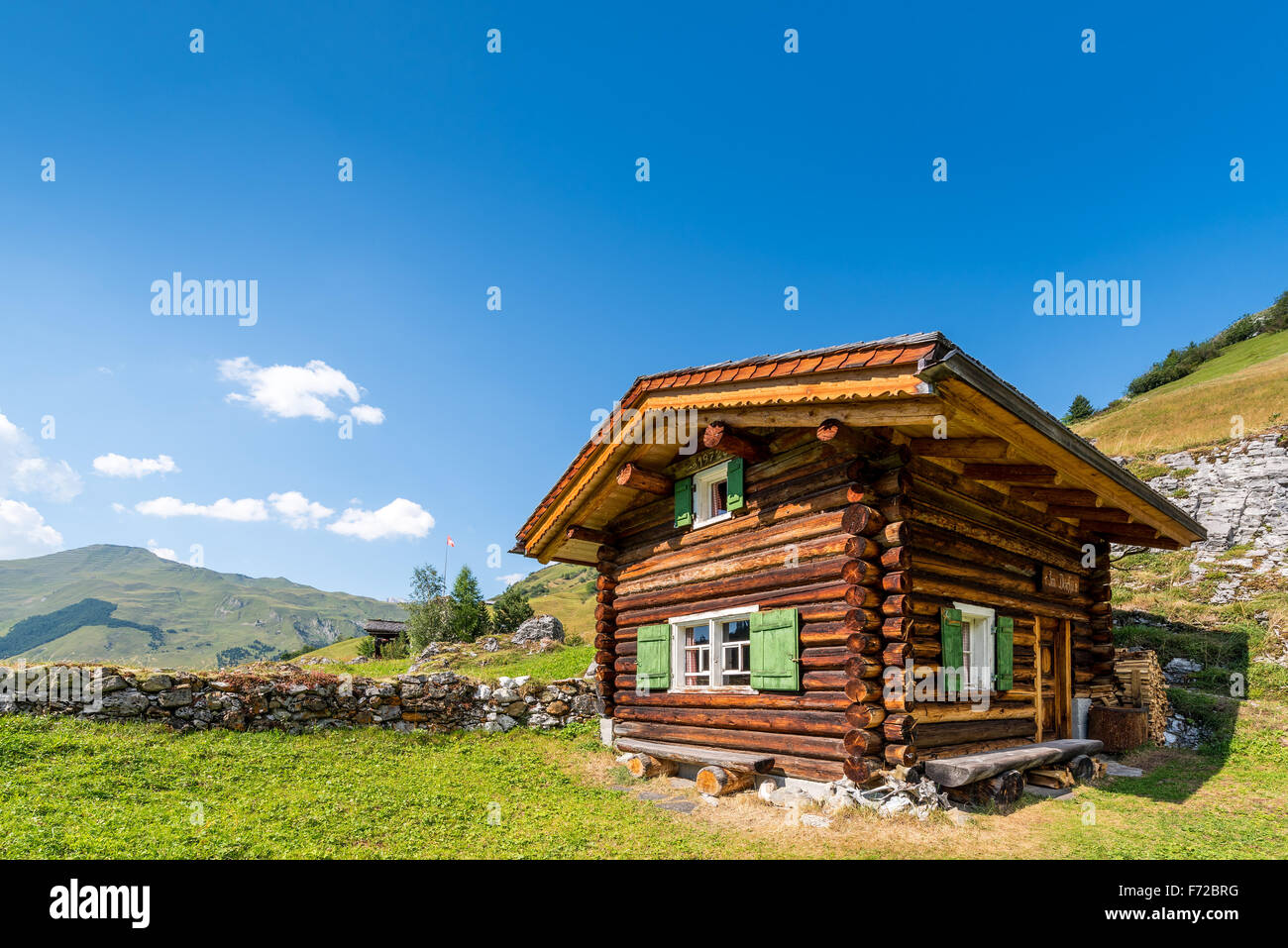 Switzerland typical mountain house hi-res stock photography and images ...