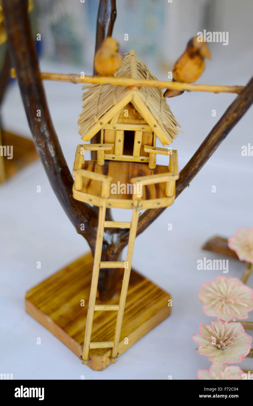 Bamboo handmade tree house, Rajasthan, India, Asia Stock Photo - Alamy