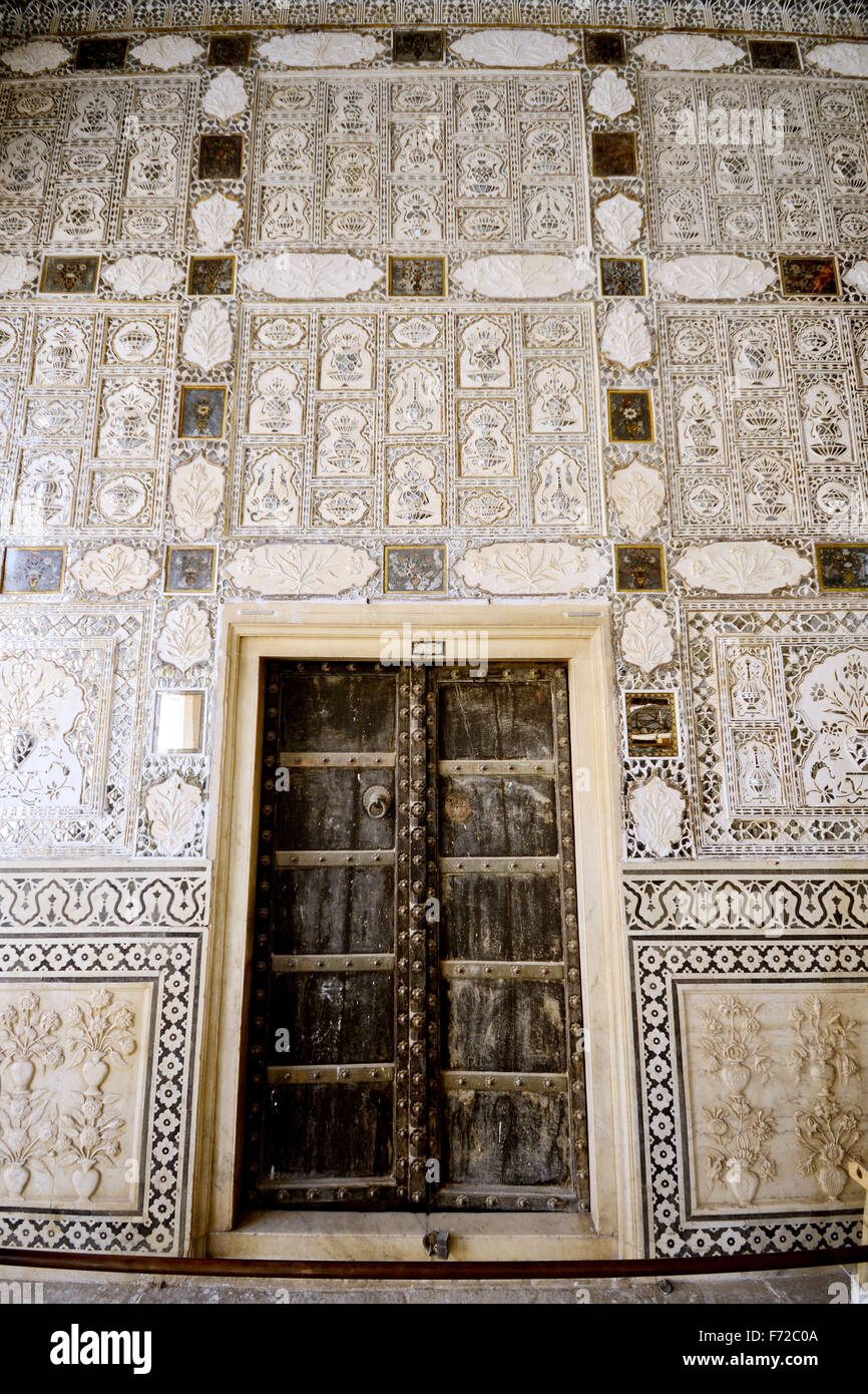 Sheesh mahal, amber fort, jaipur, rajasthan, india, asia Stock Photo ...