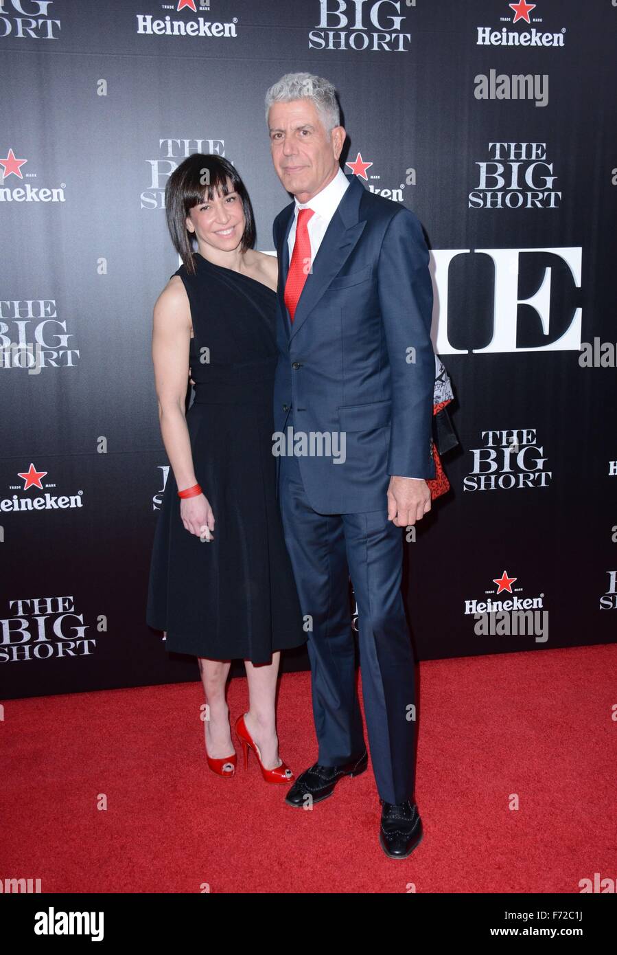 New York, NY, USA. 23rd Nov, 2015. Anthony Bourdain, Ottavia Busia at ...