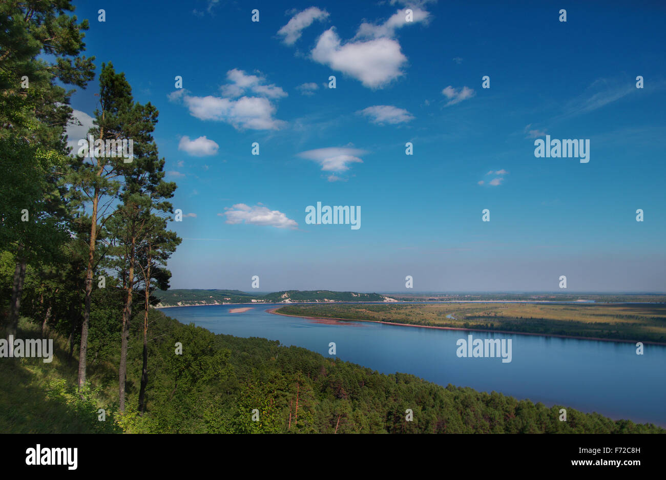 Summer landscape Zeya River in eastern Russia Stock Photo - Alamy