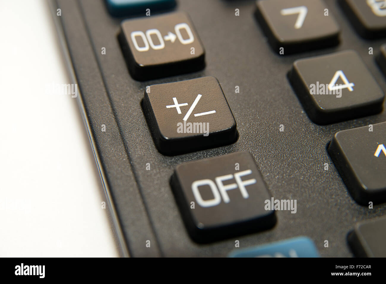 Black button device for computing close-up Stock Photo - Alamy