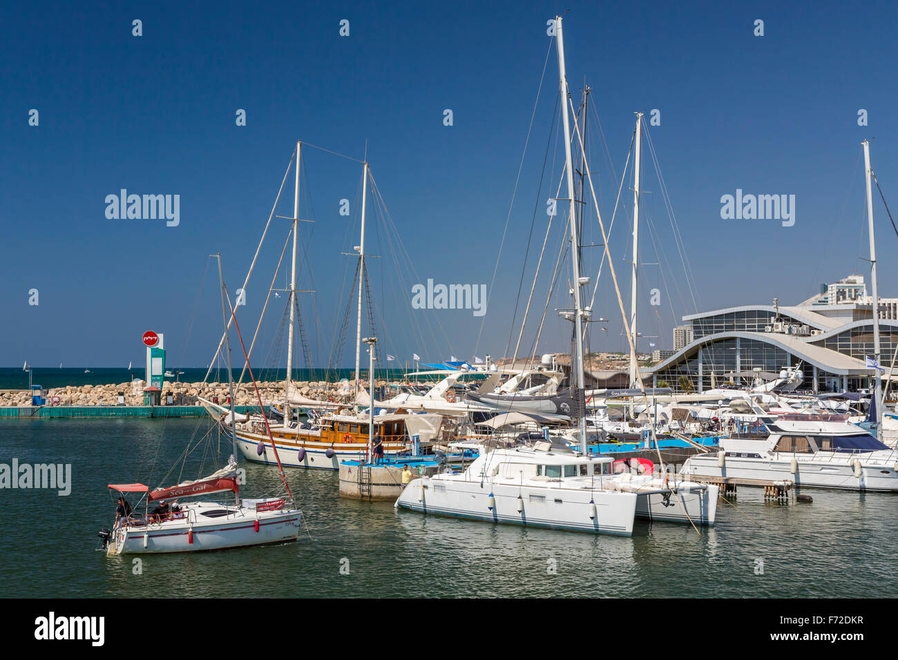The Herzliya Marina in Tel Aviv, Israel, Middle East Stock Photo - Alamy