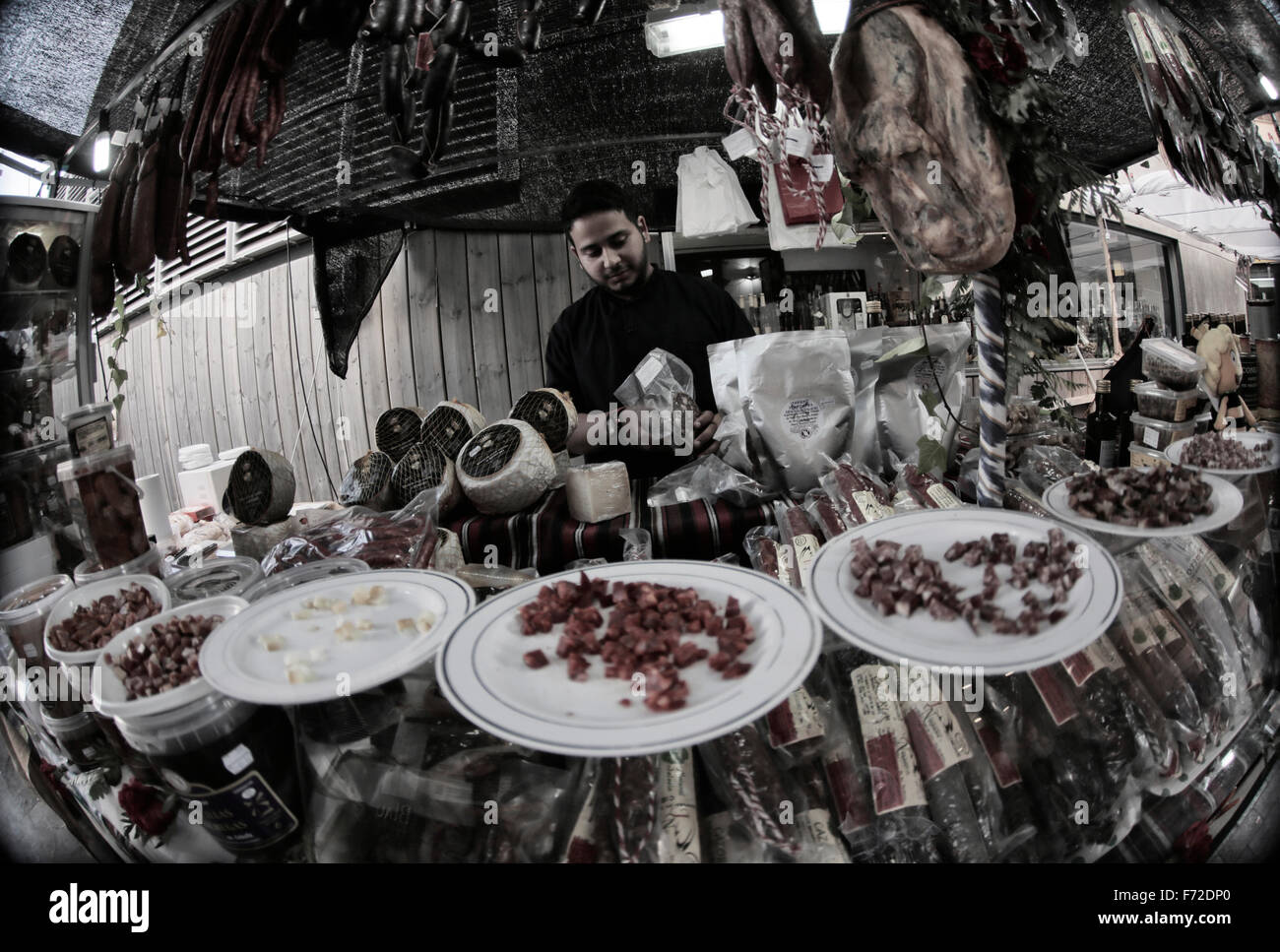 Typical local dishes and meals offered on a gastronomic street fair in ...