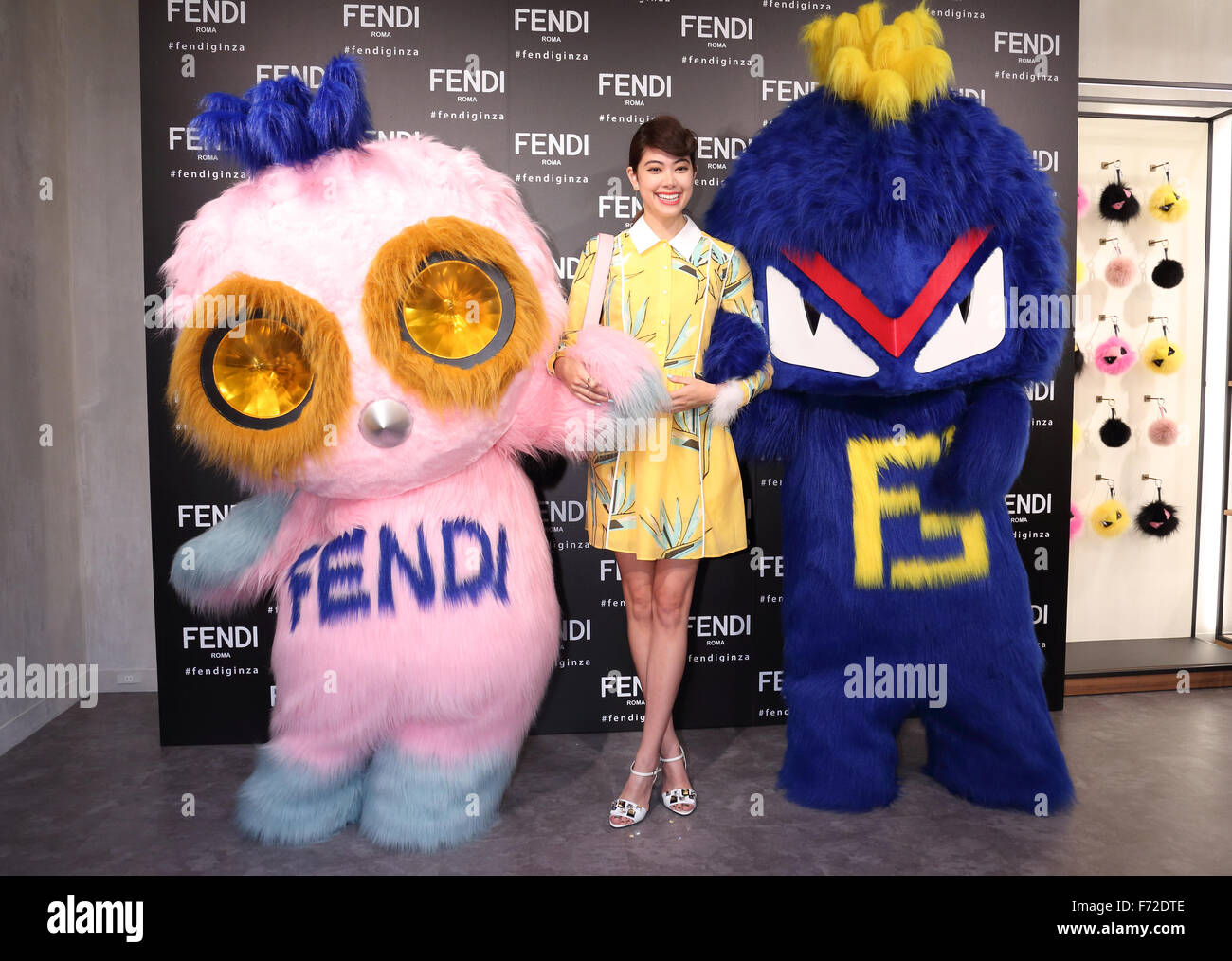 Hikari Mori attends FENDI Tokyo pop up store opening at Ginza Tokyo ...