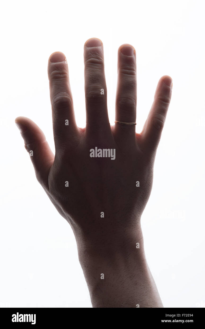 Hand showing five hi-res stock photography and images - Alamy