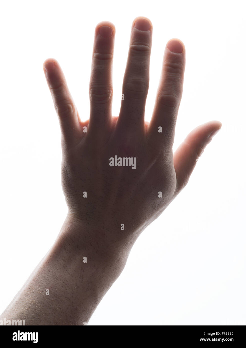 Hand showing five hi-res stock photography and images - Alamy