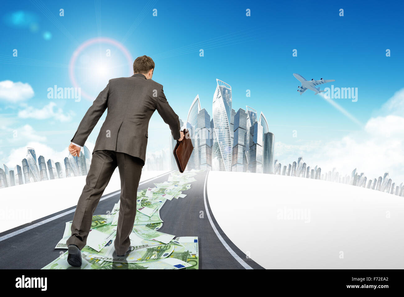 Rear business running man hi-res stock photography and images - Alamy