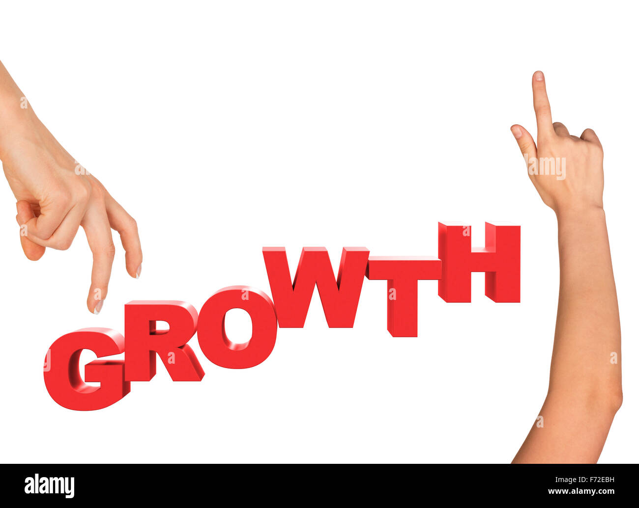 Growth word written on Cut Out Stock Images & Pictures - Alamy
