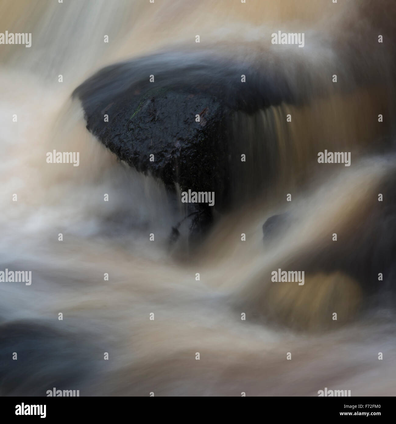 Fine art landscape detail image of water flowing over rocks Stock Photo ...