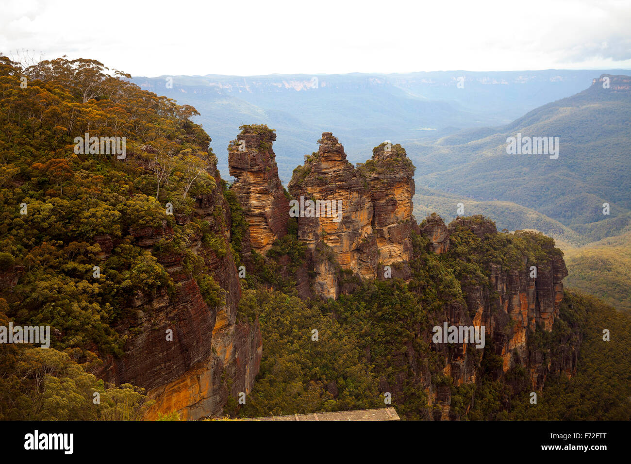 Three sister, sandstone rock formation, Blue Mountains, National Park ...