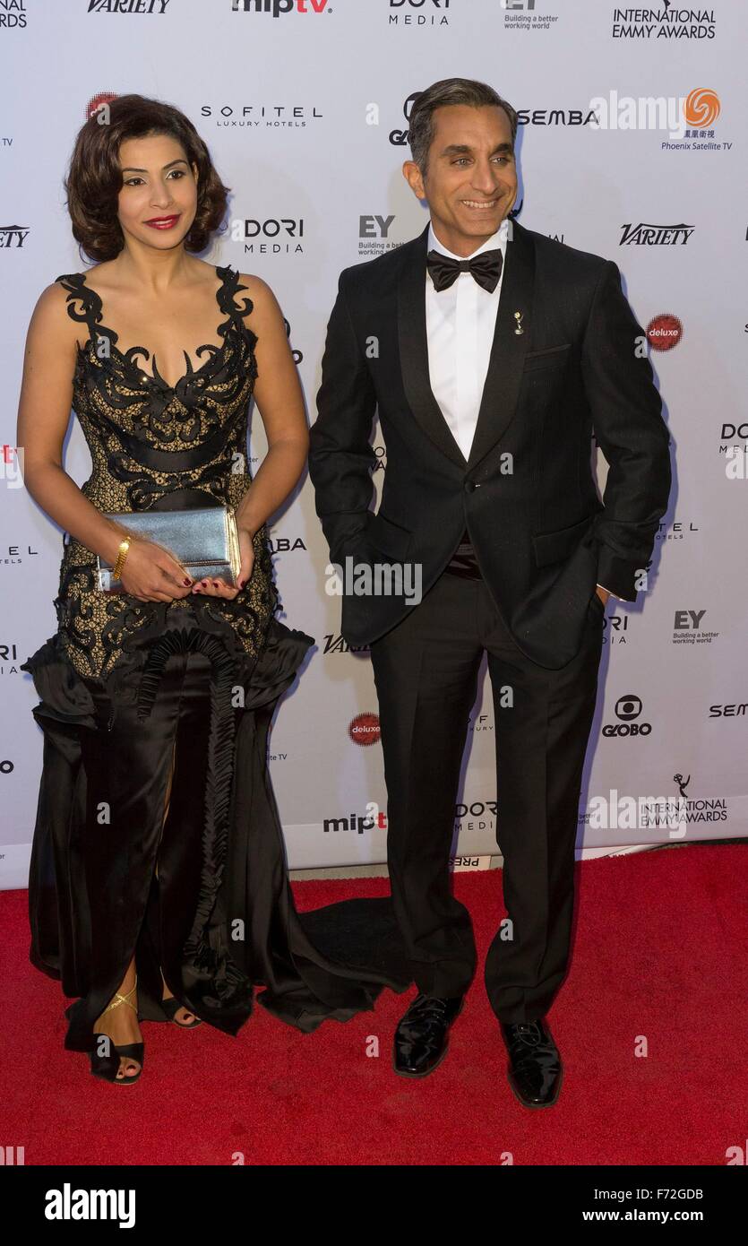 New York, NY, USA. 23rd Nov, 2015. Guest, Bassem Youssef at arrivals ...