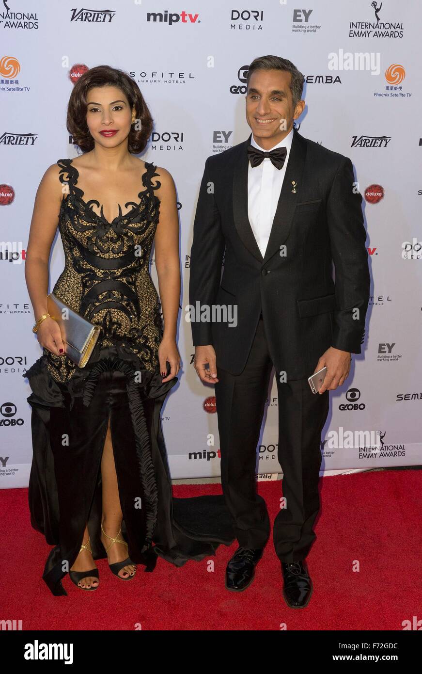 New York, NY, USA. 23rd Nov, 2015. Guest, Bassem Youssef at arrivals ...