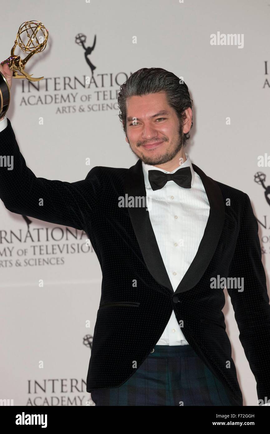 New York, NY, USA. 23rd Nov, 2015. Maarten Heijmans in the press room ...
