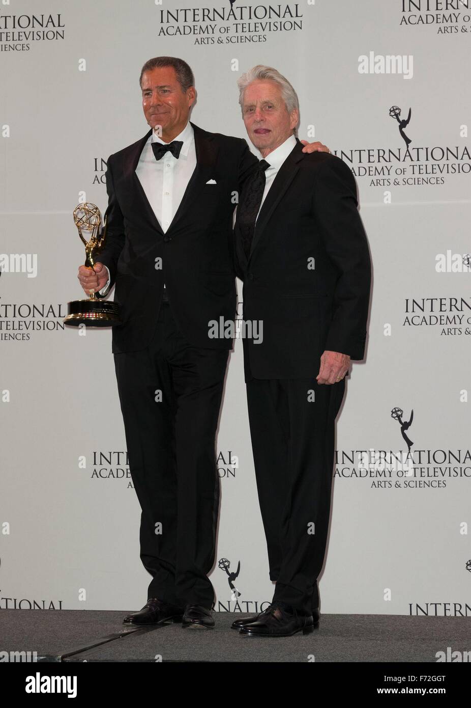 New York, NY, USA. 23rd Nov, 2015. Richard Plepler, Michael Douglas in ...