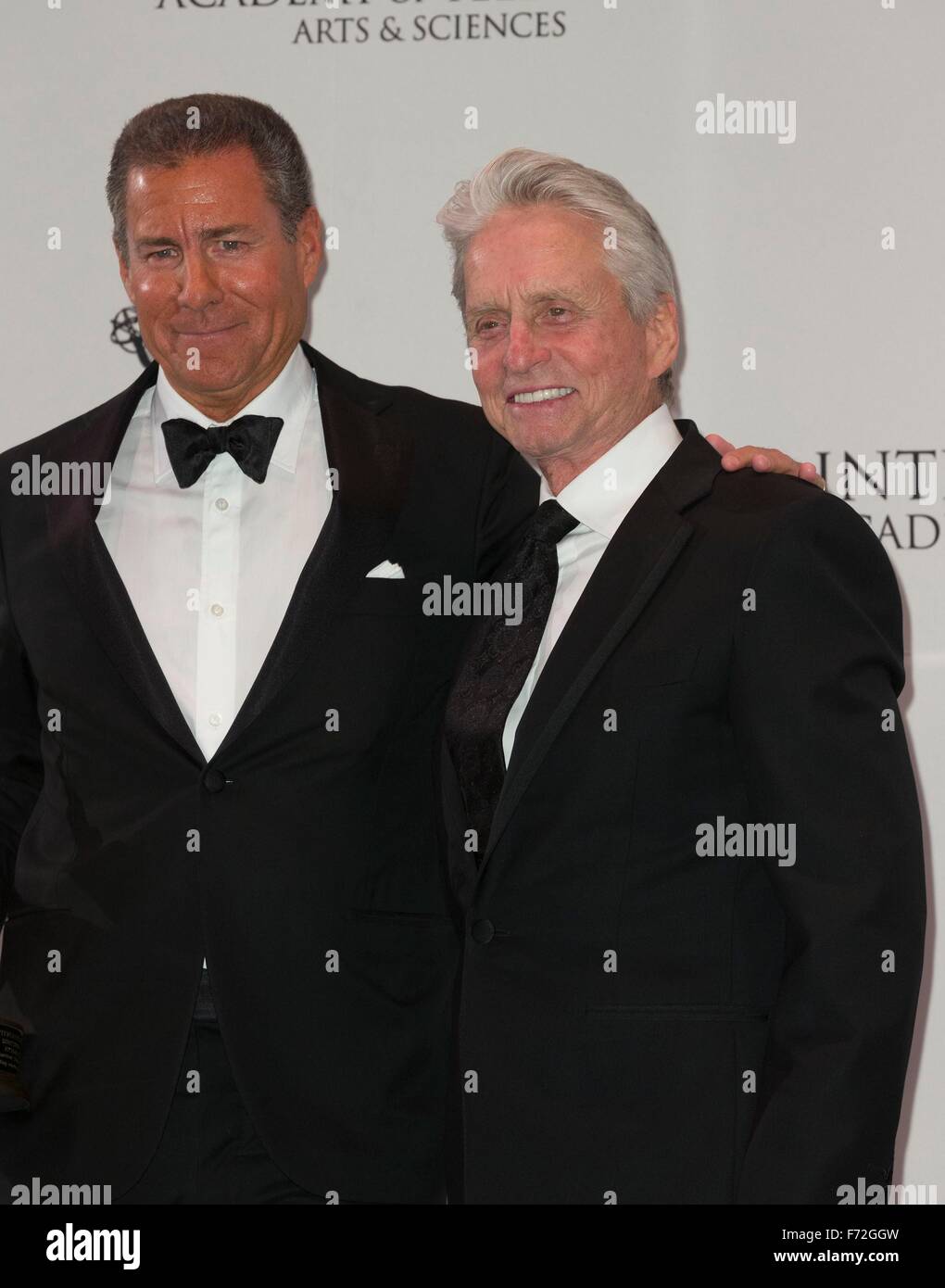 New York, NY, USA. 23rd Nov, 2015. Richard Plepler, Michael Douglas in ...