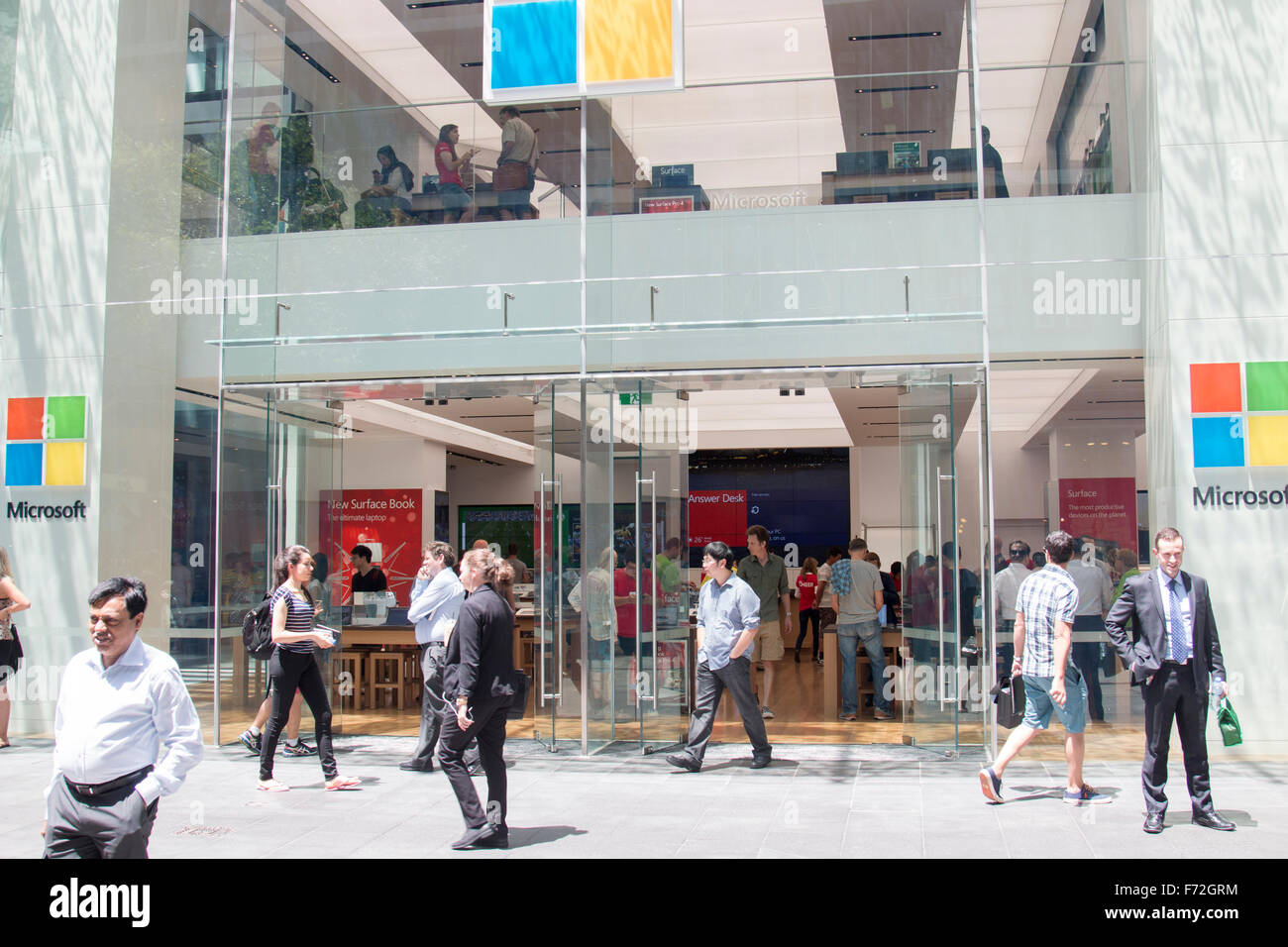 Microsoft flagship store in Pitt street,Sydney,Australia which opened ...