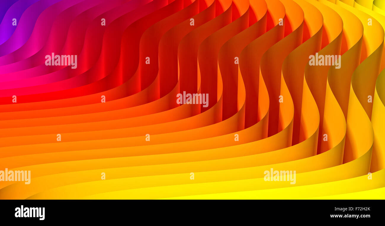 waved colours color background 3d illustration render abstract concept ...