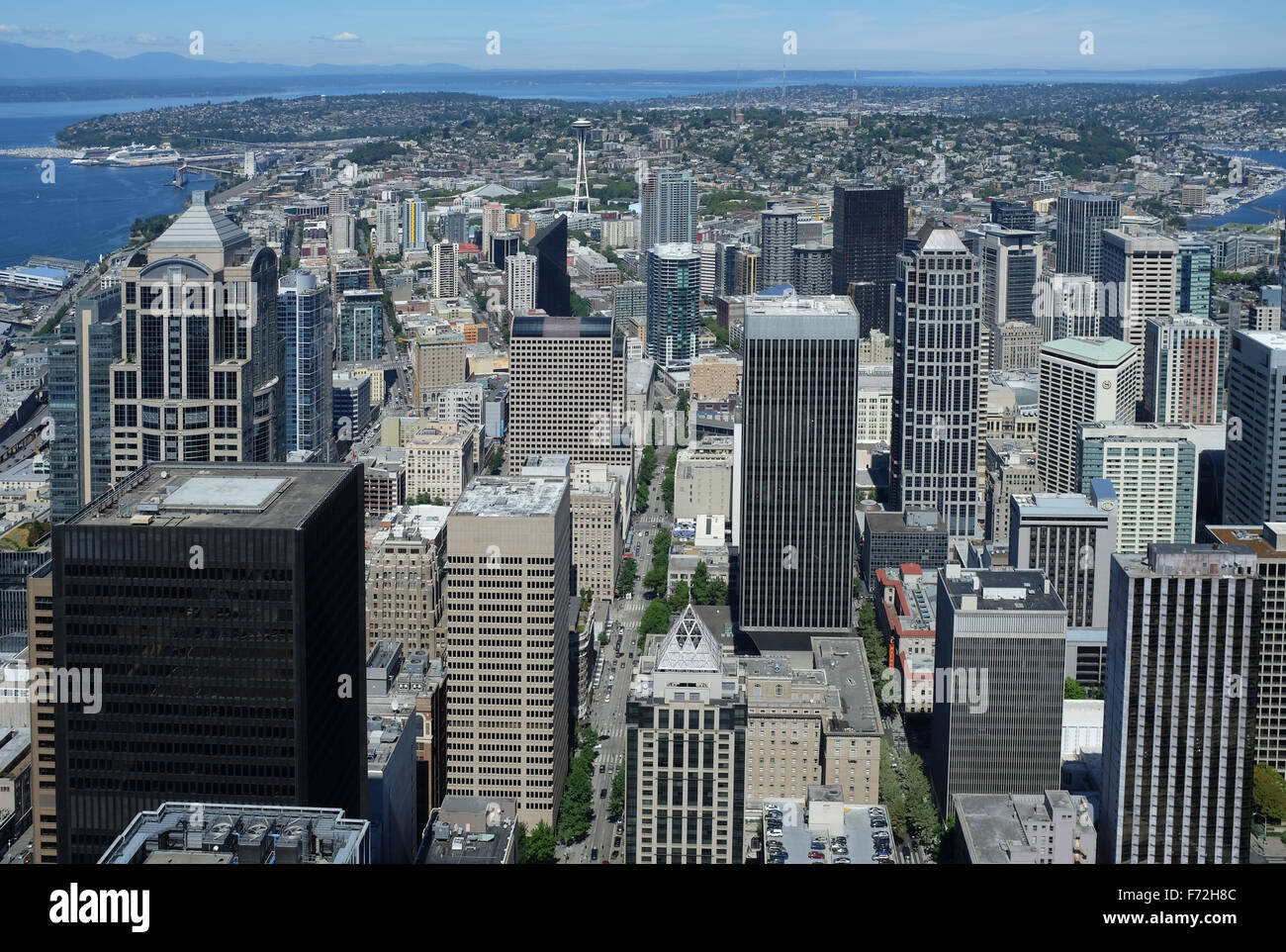 Seattle's Downtown from the Columbia Center, Seattle, Washington state ...
