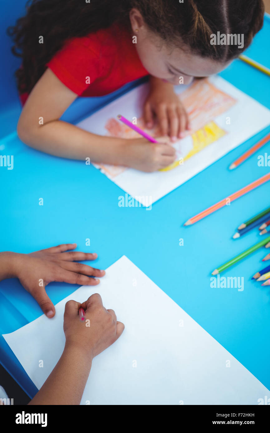 Girls holding drawing hi-res stock photography and images - Alamy